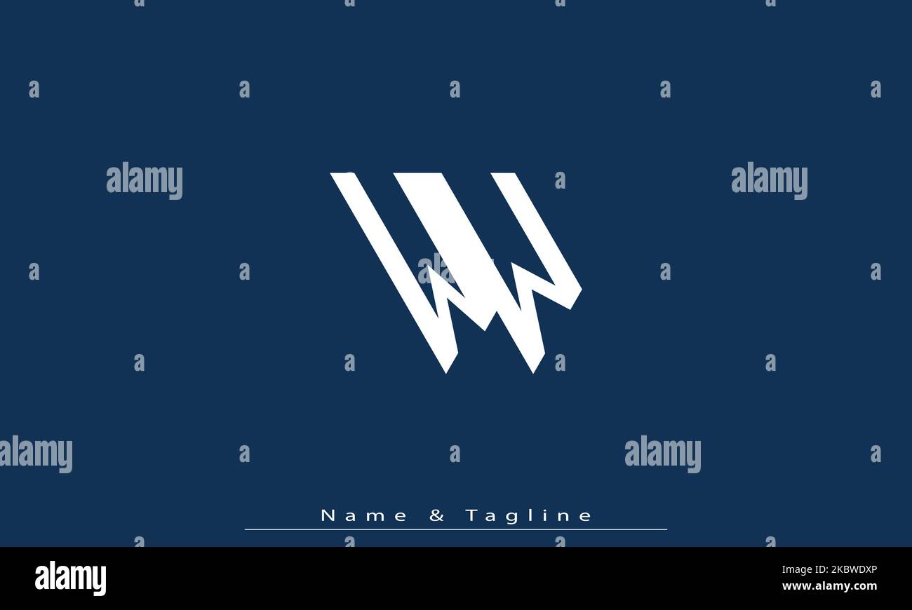 Alphabet letters Initials Monogram logo WW Stock Vector Image & Art - Alamy