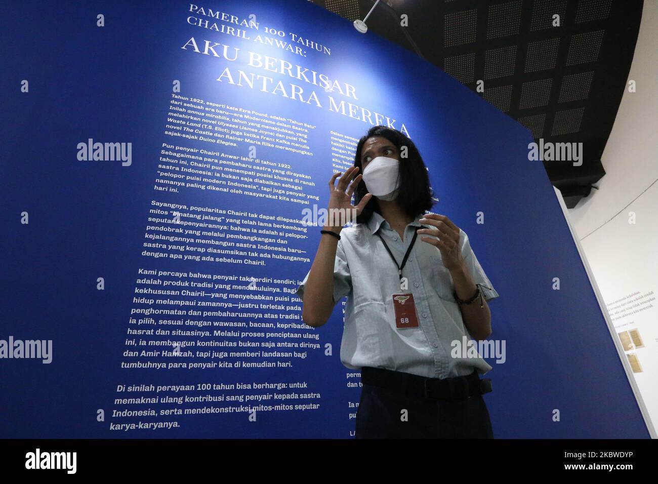 An exhibitor of the installation art of Chairil Anwar's works and ...