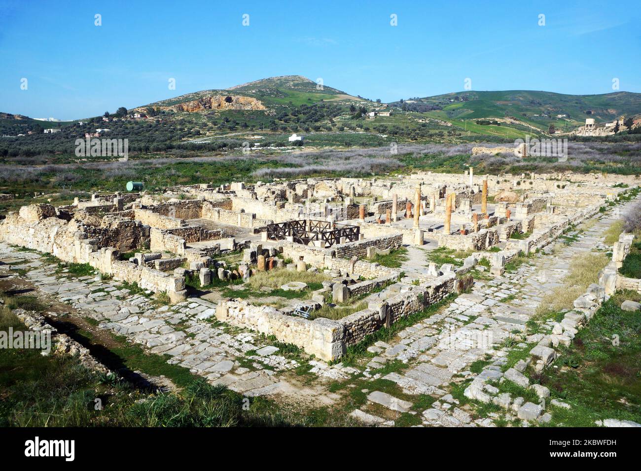 Once part of a town, these are now an archeological site, Bulla Regia ...