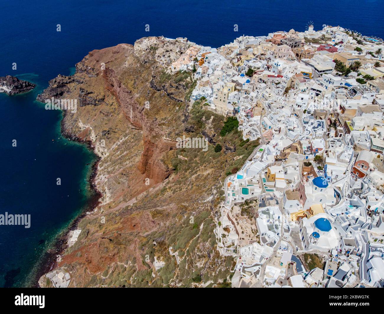 Aerial drone panoramic photo of world famous picturesque traditional ...