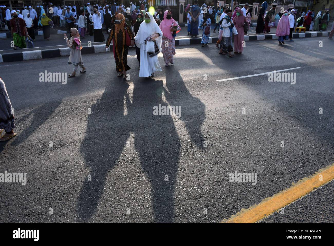 Muslims perform the Eid al-Adha 1441 Hijri prayer during the Pandemic ...