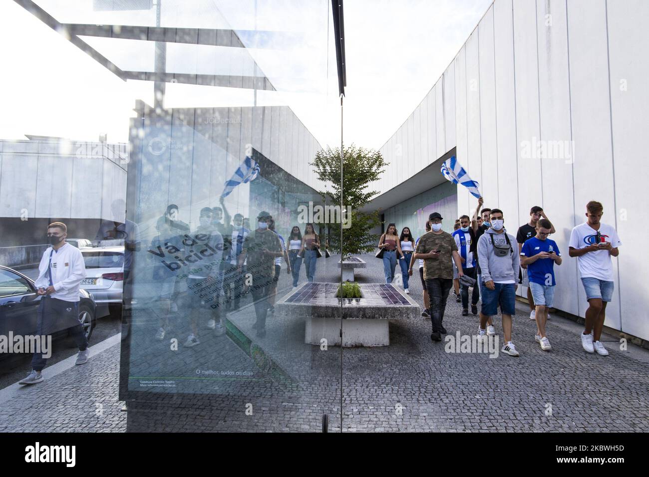 Fans and FC Porto team departs for the final of the Portuguese Cup, in ...