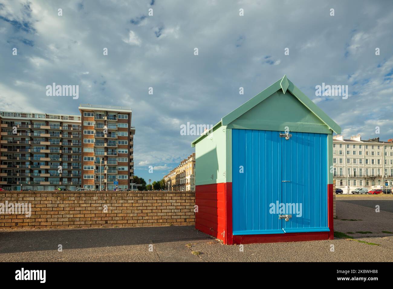 Iconic beach hut on Hove seafront, East Sussex, England Stock Photo - Alamy