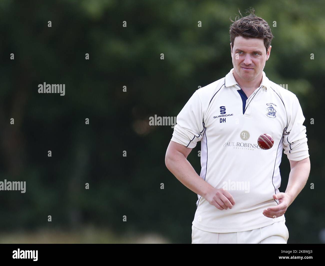 David Houghton of Billericay CC during Shepherd Neame Essex Cricket ...