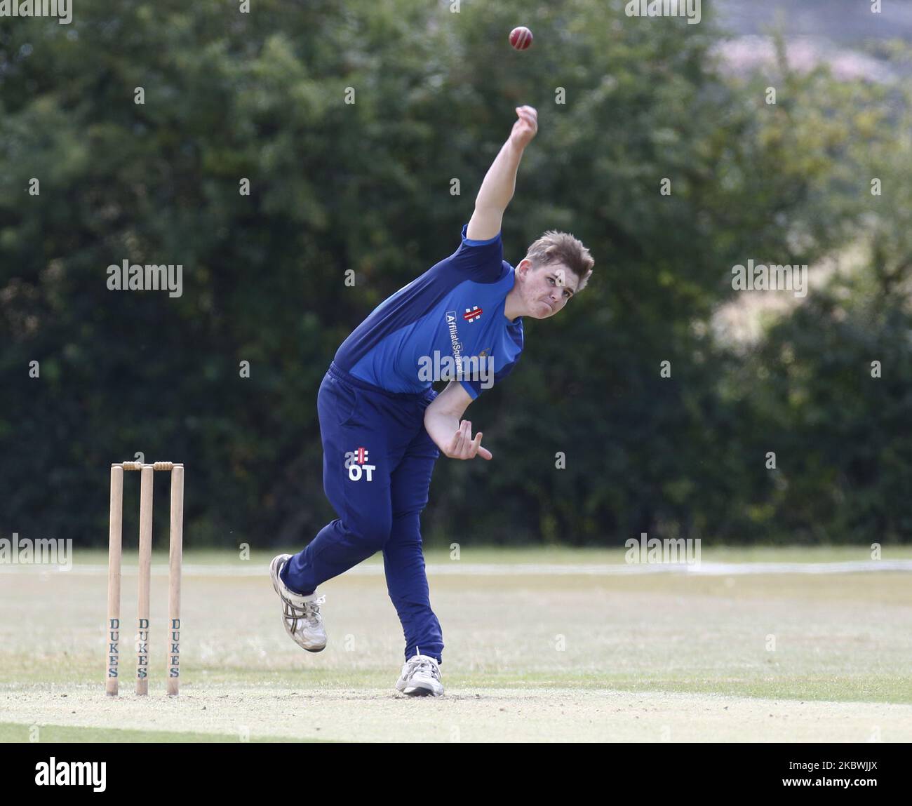 Ollie Todd of Sheffield CC during Shepherd Neame Essex Cricket League ...