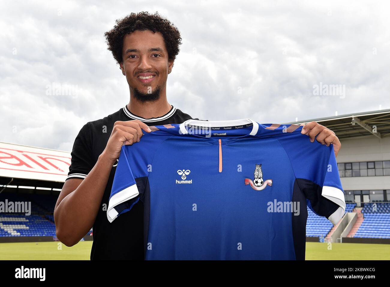 Cameron Borthwick Jackson signs for Oldham Athletic for another season at Boundary Park, Oldham ...