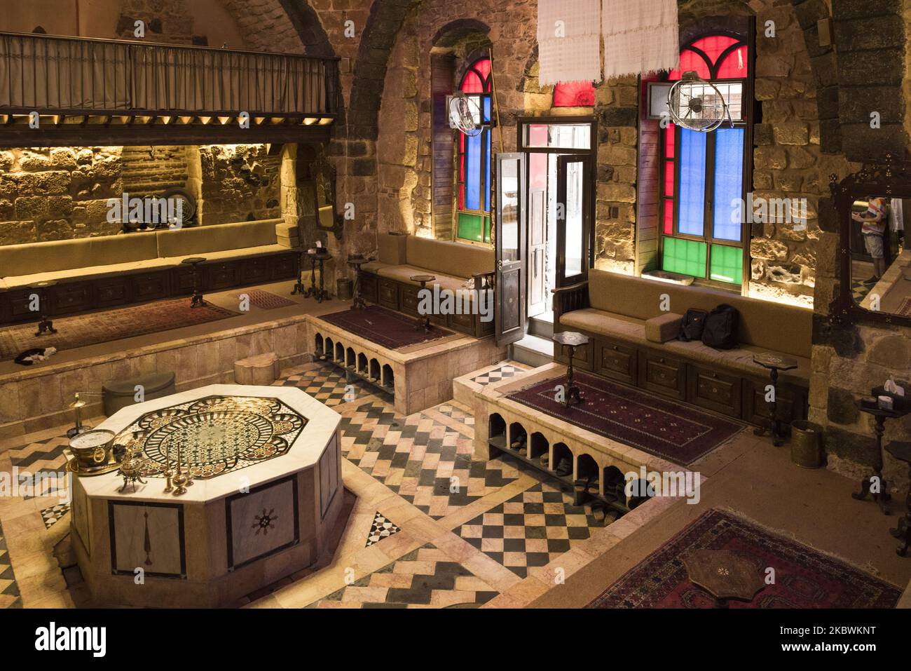 View of a 'King daher', a traditional turks bath in the old city of ...