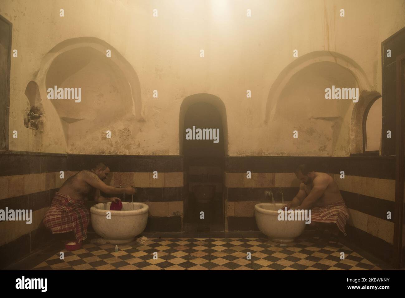 View of a 'King daher', a traditional turks bath in the old city of ...