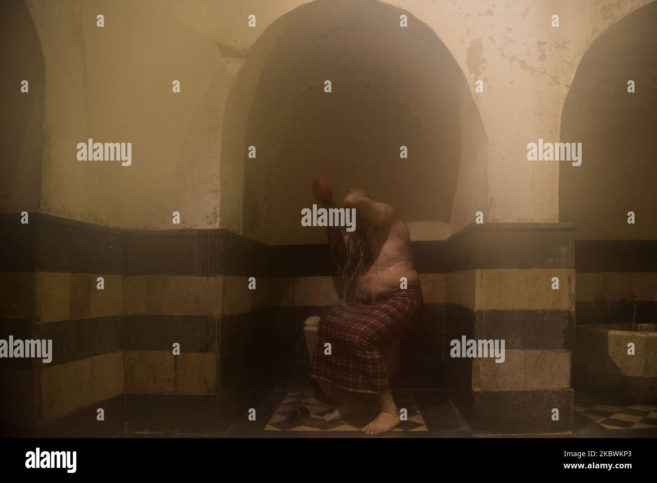 View of a 'King daher', a traditional turks bath in the old city of ...