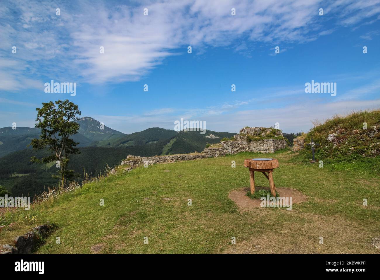 General view of the Tatra-Fatra Belt Mountains summits from the ...