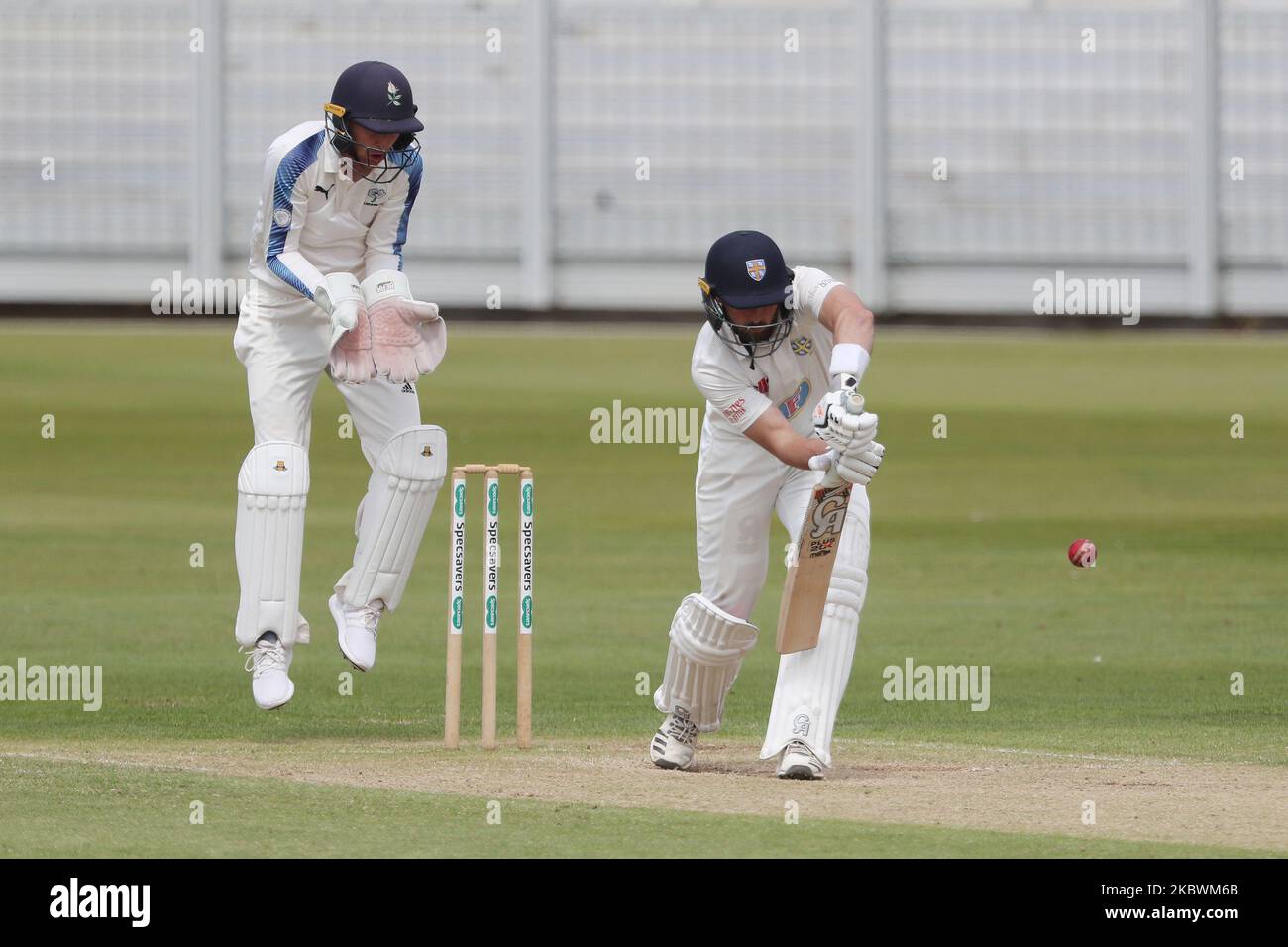 Durhams gareth harte batting hi-res stock photography and images - Alamy