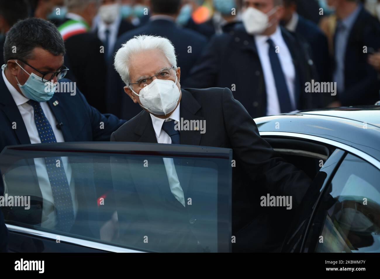 The president of the Italian republic Sergio Mattarella officially ...