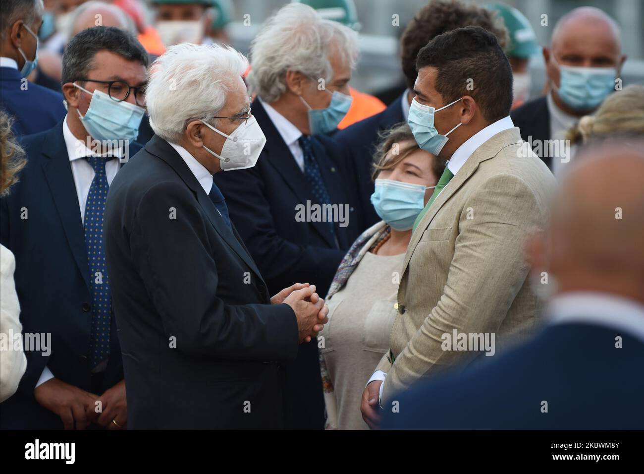 The president of the Italian republic Sergio Mattarella officially ...