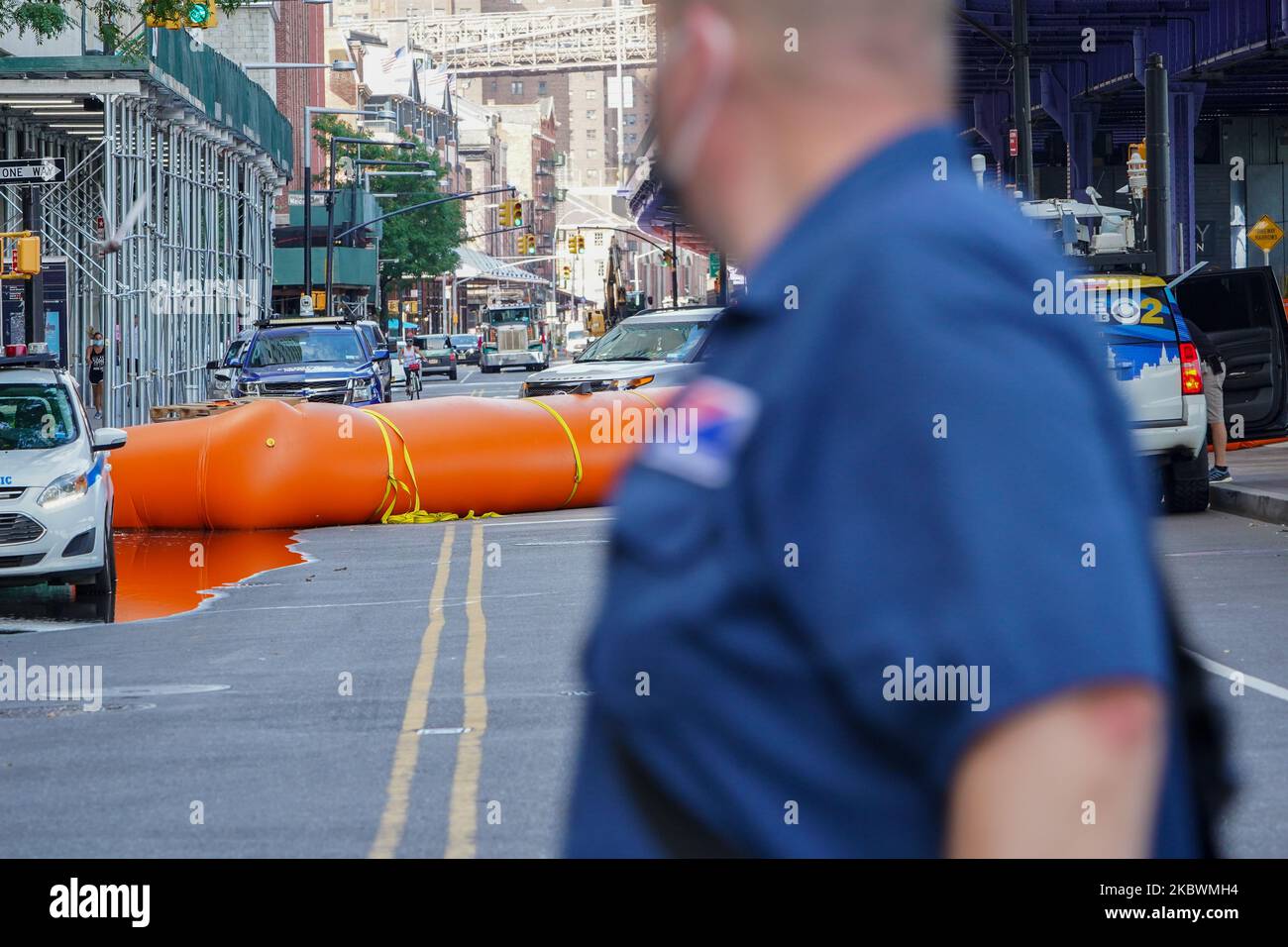 New York City Emergency Management is seen preparing for Tropical ...