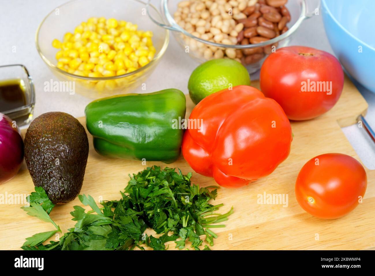 Cowboy caviar, texas caviar corn, beans, tomatoes, avocado, lime Served ...