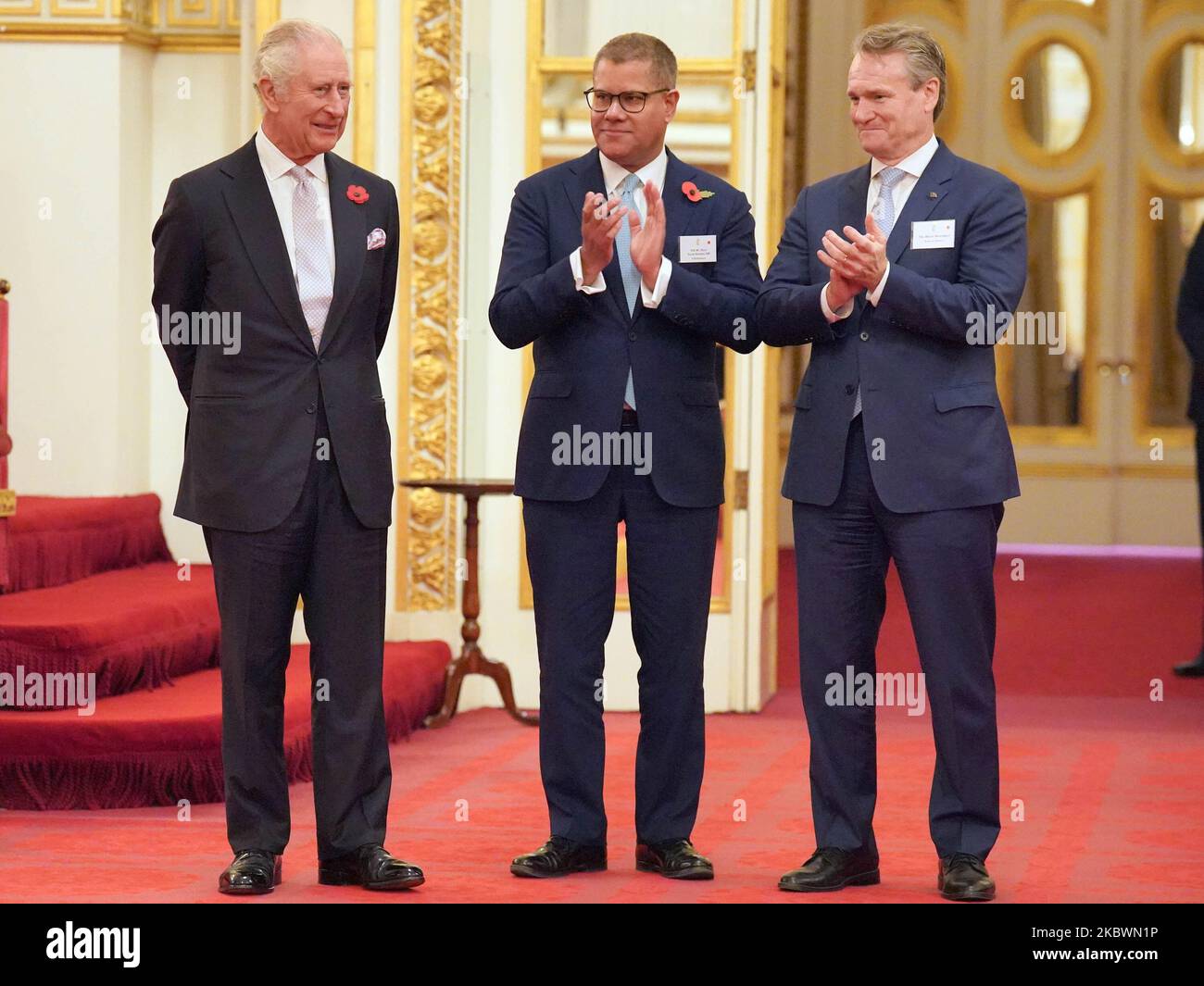 Alok Sharma (centre) who presided over Cop26 and Brian Moynihan, Chair ...