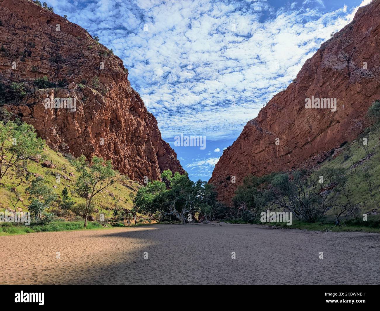 A geological formation the Standley Chasm in Northern Territory ...