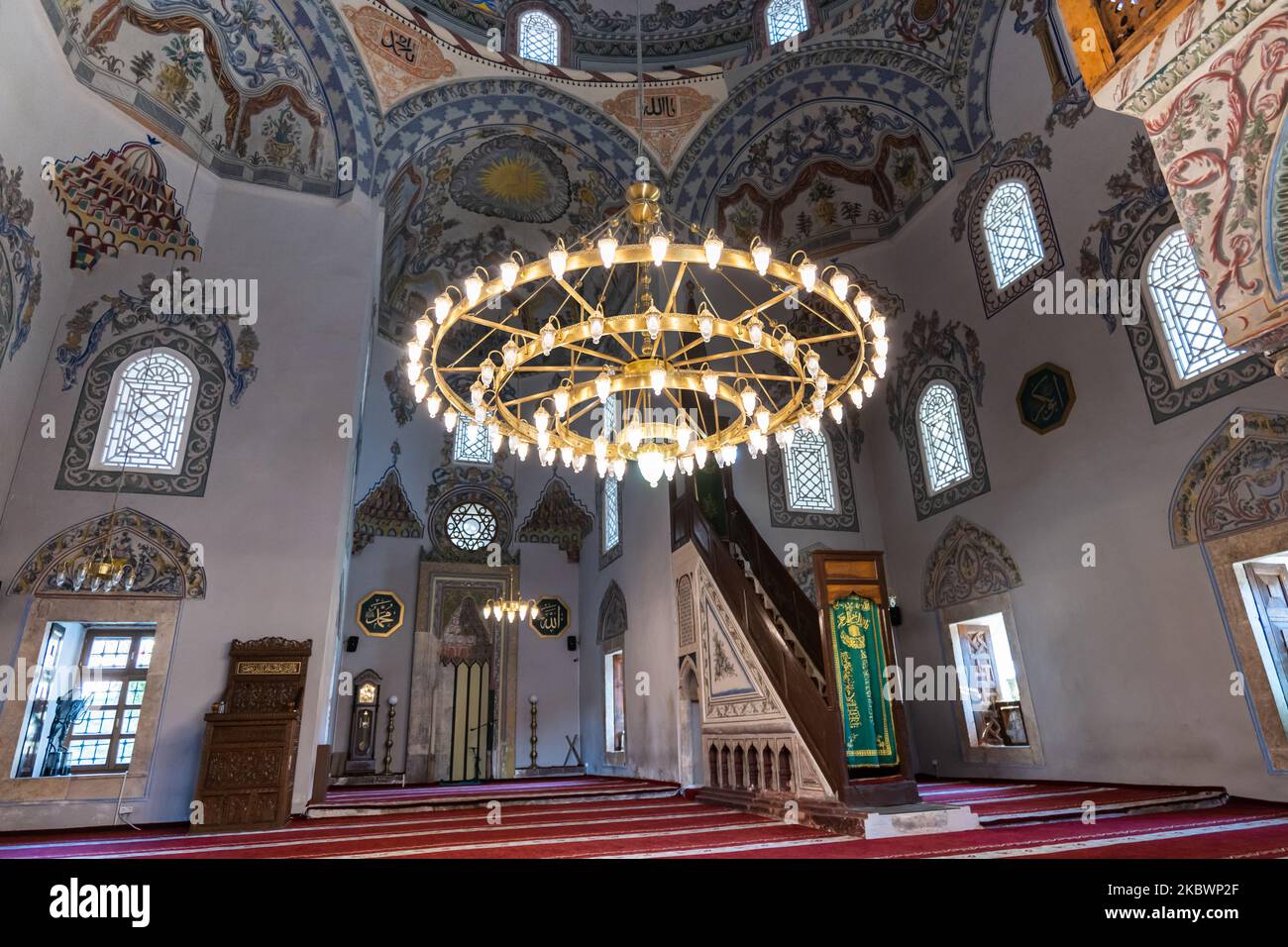 Sinan Pasha mosque in in Prizren, Kosovo. Landmark mosque in the town ...