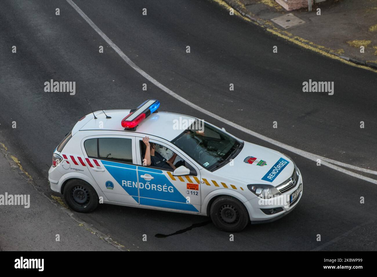 Hungarian police rendorseg car hi-res stock photography and images - Alamy