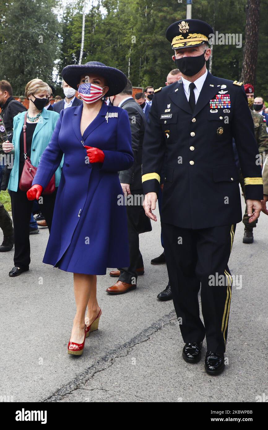 U.S. Ambassador to Poland Georgette Mosbacher and the Chief of Staff of ...