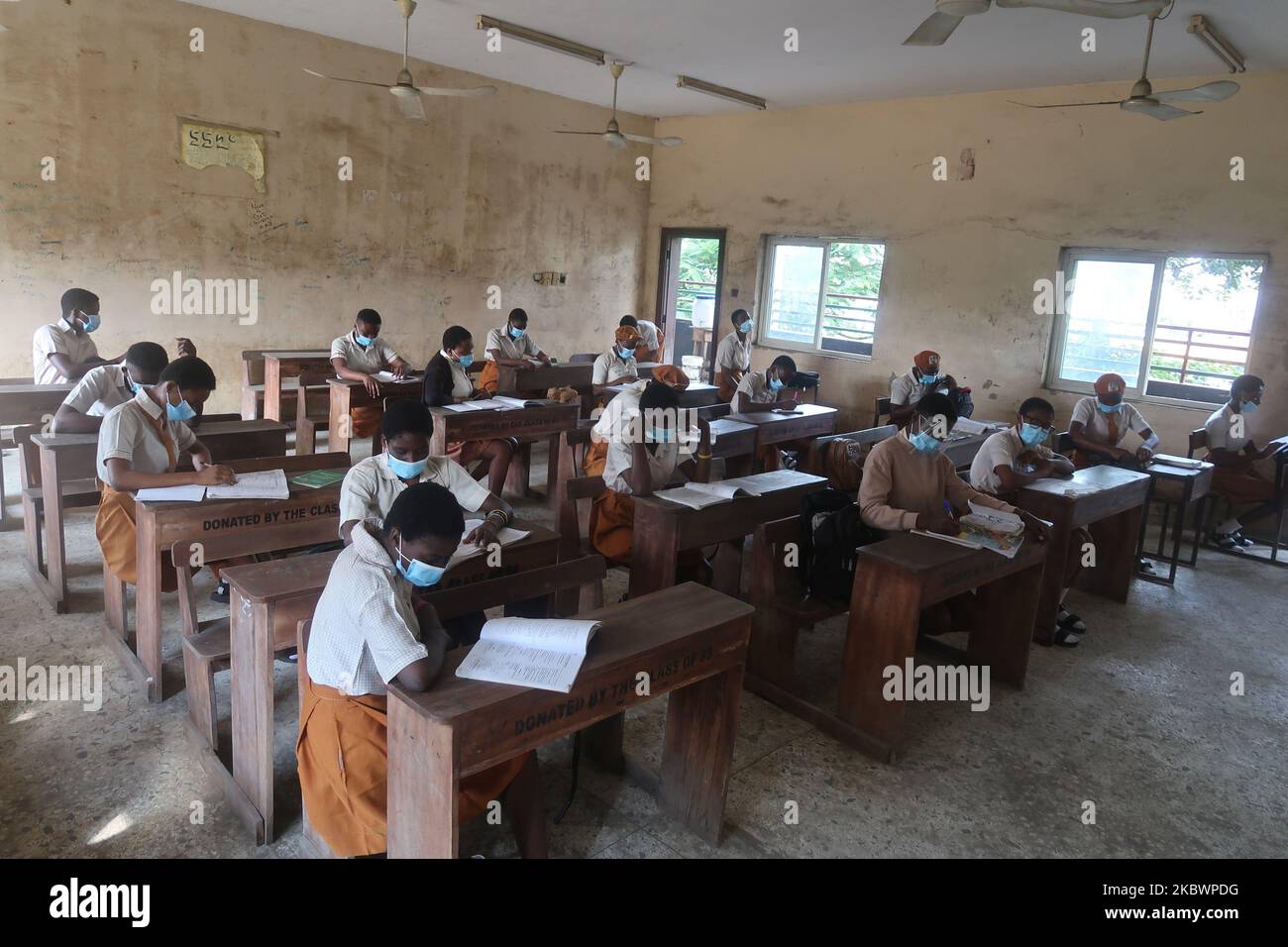 Final year students of agidingbi senior grammar school hi-res stock ...