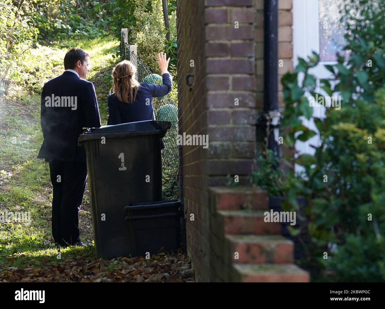 Home Office minister Robert Jenrick with Natalie Elphicke, MP for the ...