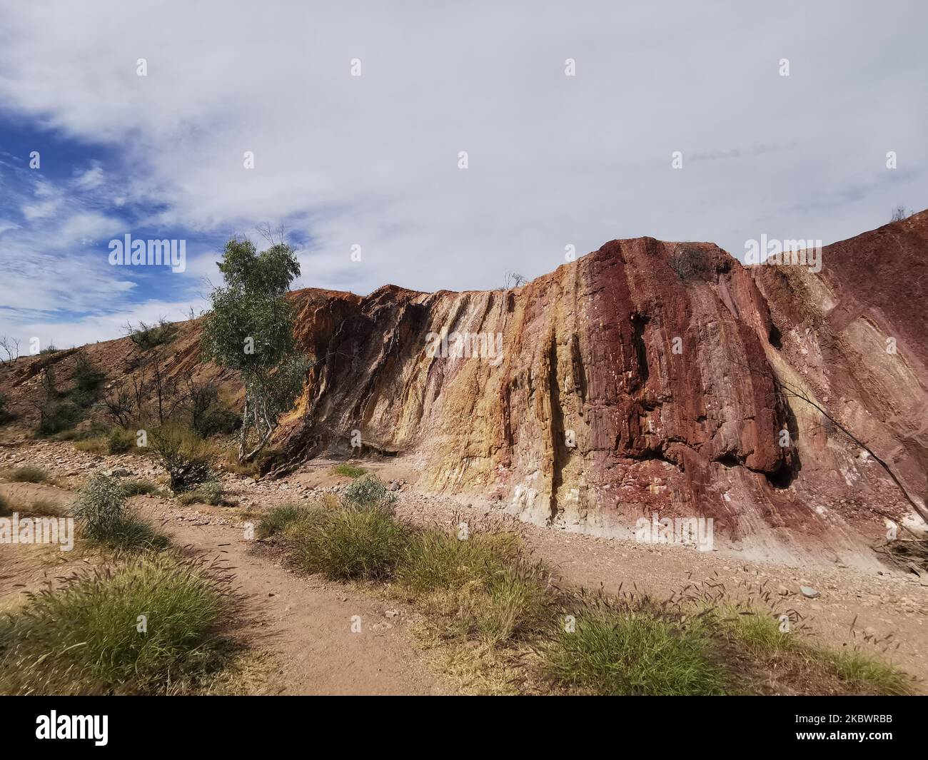 A geological formation, the Standley Chasm in Northern Territory ...