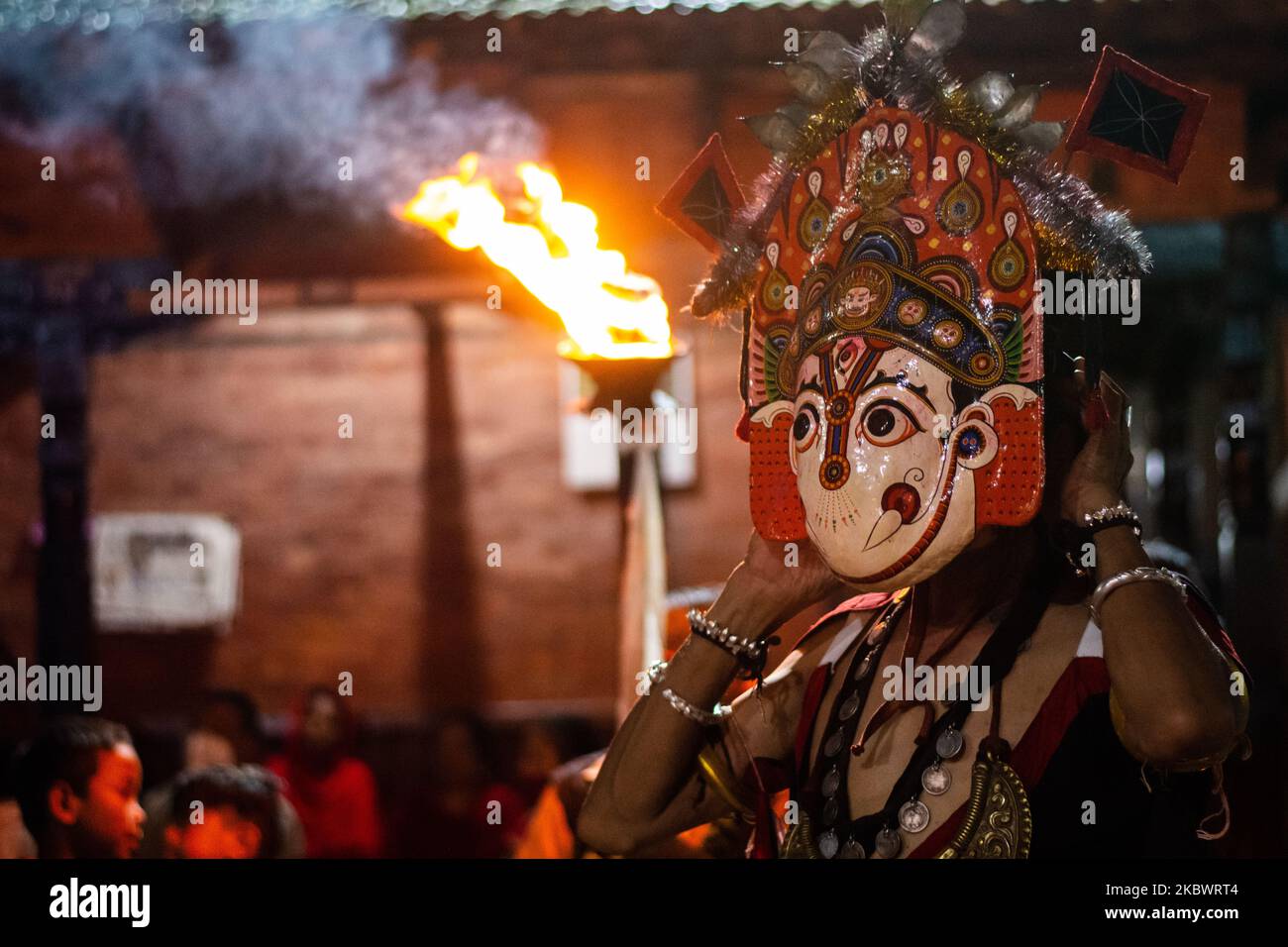 Nil barahi mask dance festival hi-res stock photography and images - Alamy