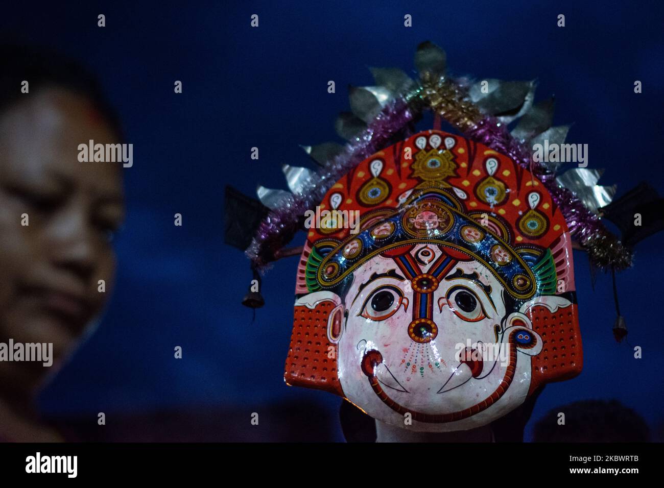Devotee offers praying during Nil Barahi dance festival amid the corona ...
