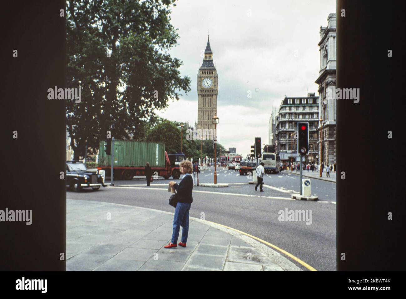 London, United Kingdom may 1979: London street view scene in 70s Stock ...