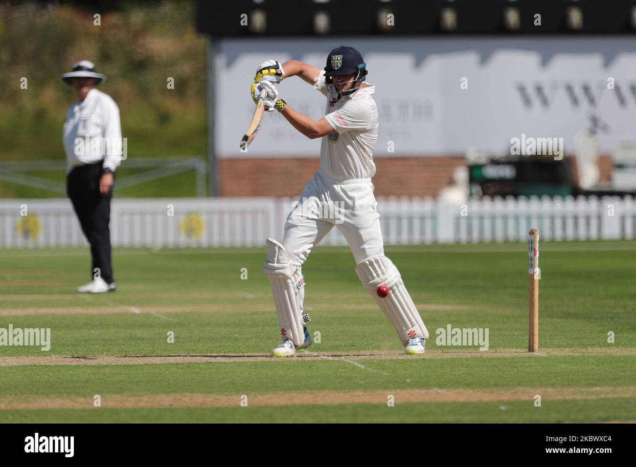 Alex Lees of Durham batting during the The Bob Willis Trophy match ...