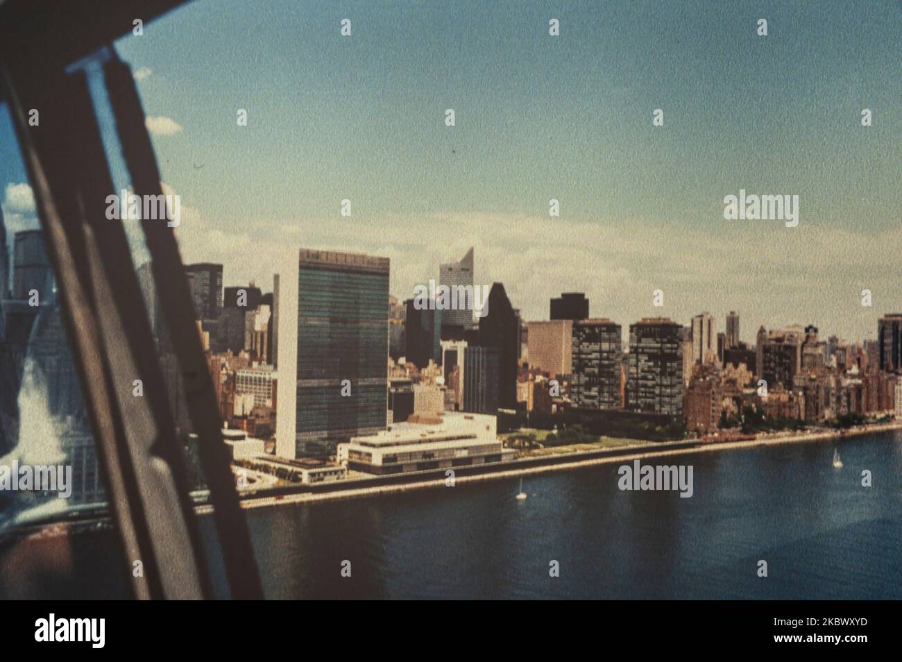 New York, United States may 1973: New york skyline buildings view in ...