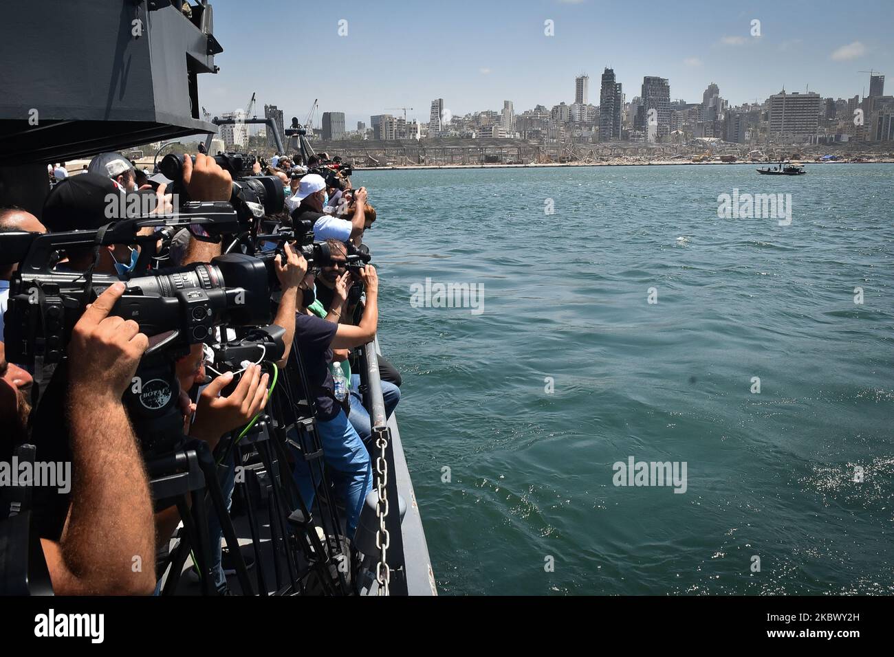 A general view of the Port after the massive explosion at the Port of ...