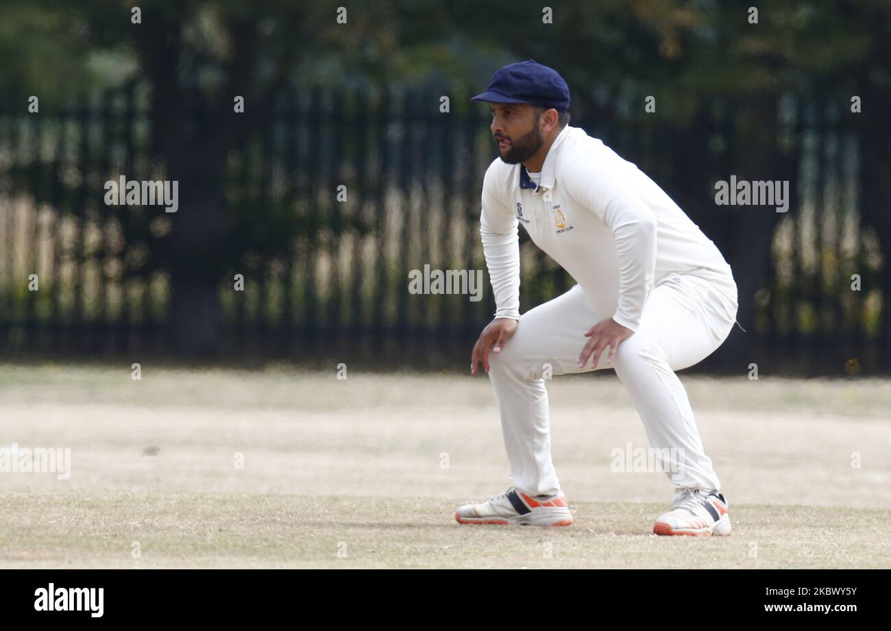 Jas Hothi of Rainham CC during Shepherd Neame Essex Cricket League ...