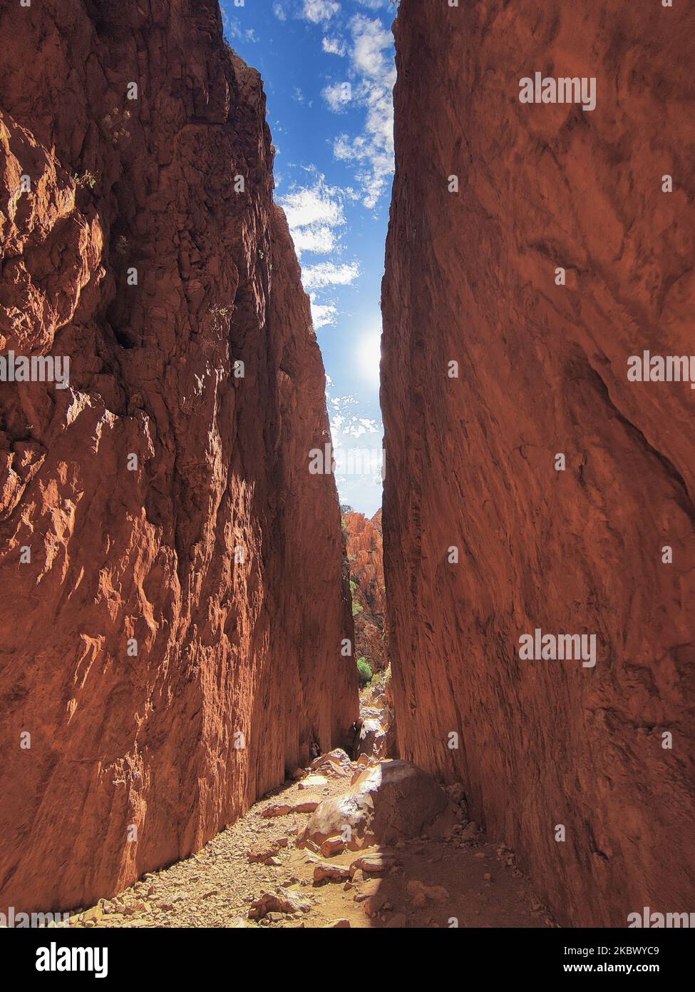 A vertical shot of the Standley Chasm in Northern territory, Australia ...