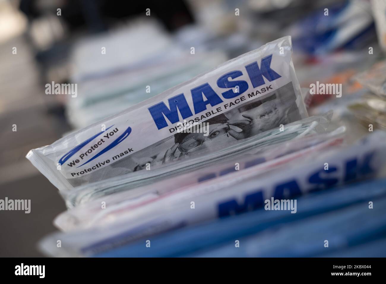 Packs of protective face masks hi-res stock photography and images - Alamy