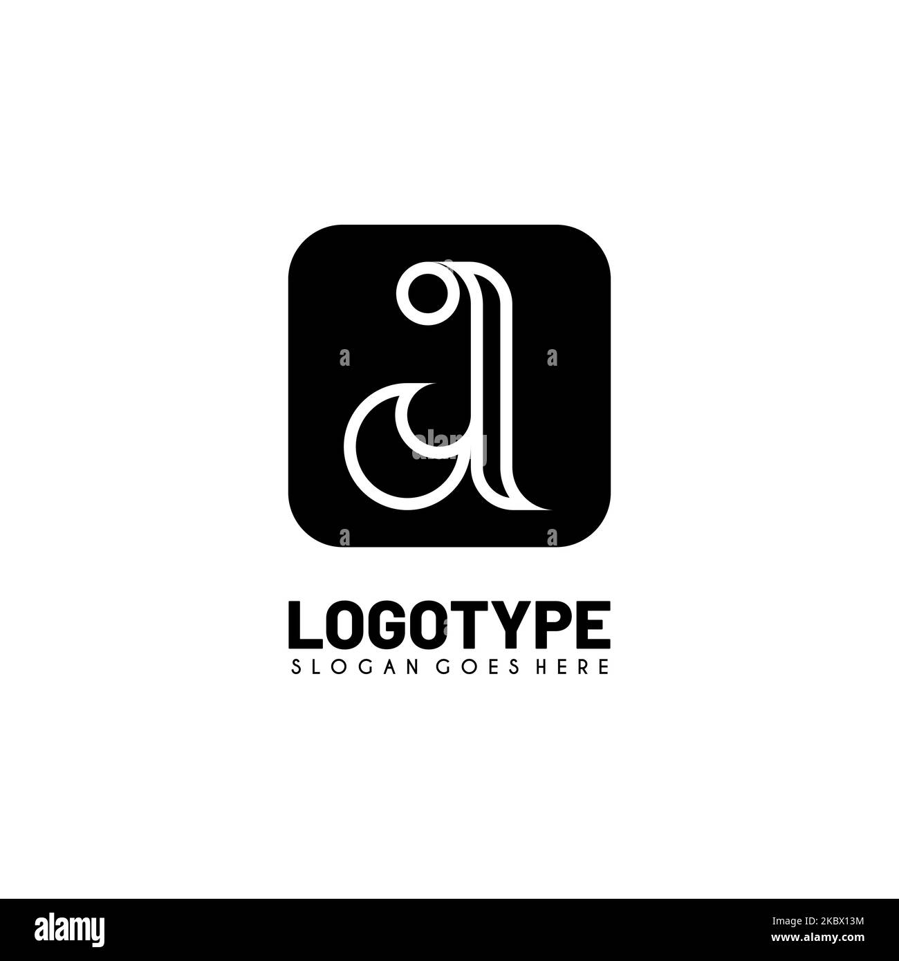 Modern initial AA logo letter simple and creative design concept Stock ...