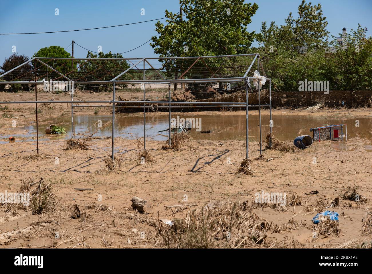 Damage from the flood disaster, effects of climate change. Scenes from ...