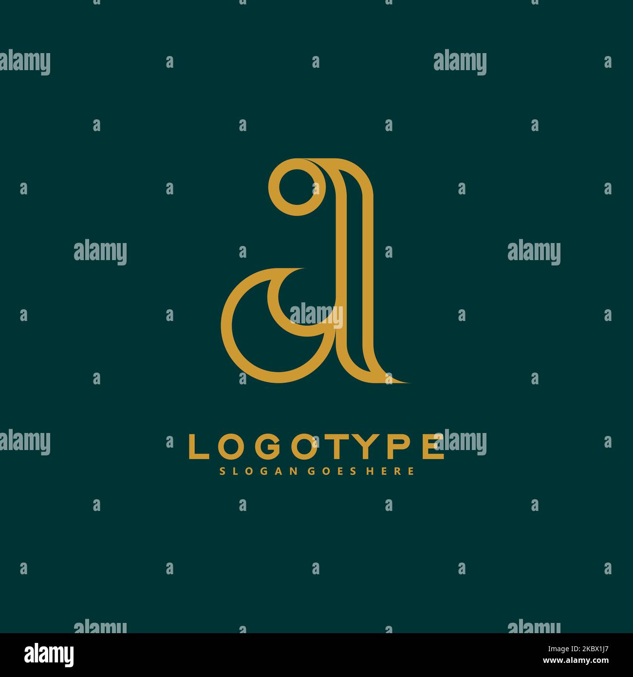 Modern initial AA logo letter simple and creative design concept Stock ...