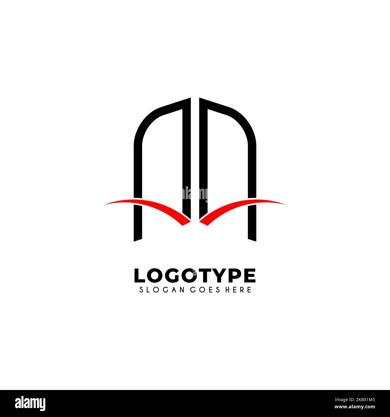 Modern initial AA logo letter simple and creative design concept Stock ...