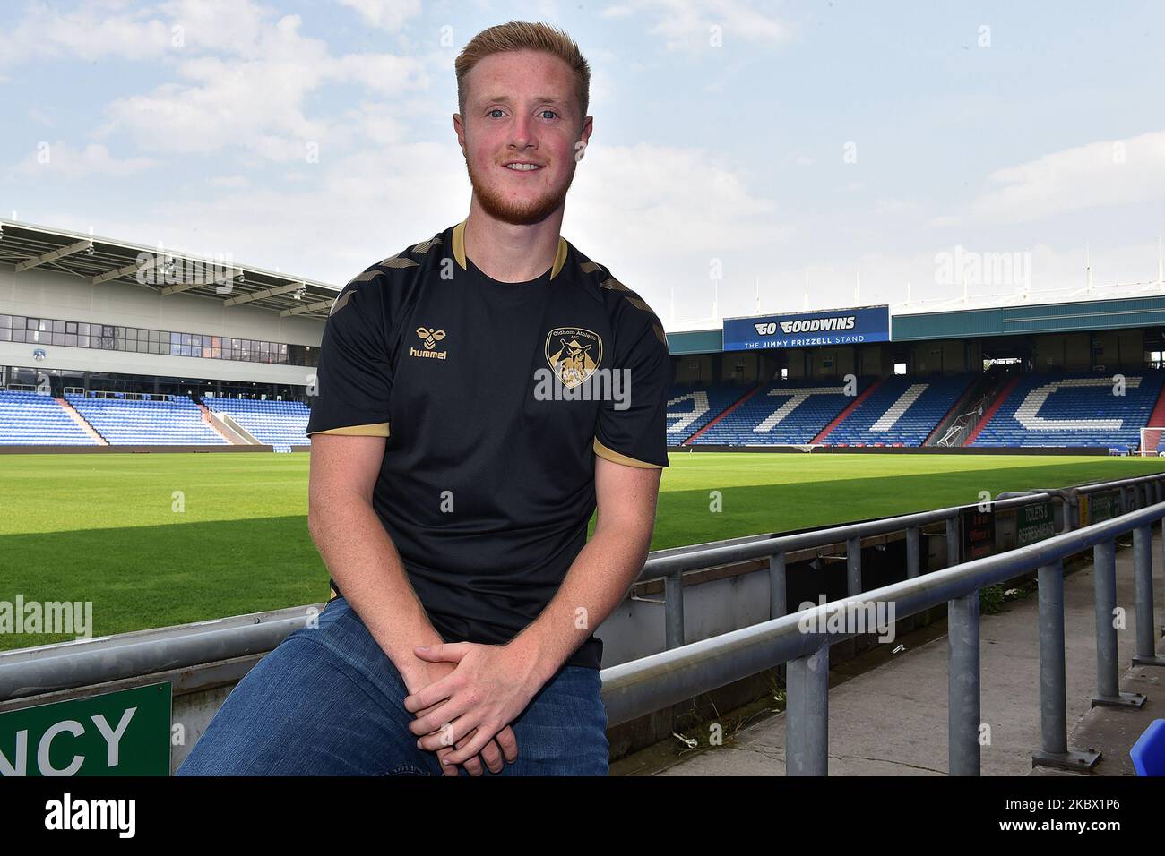 Davis Keillor-Dunn after arriving at Boundary Park to join Oldham ...