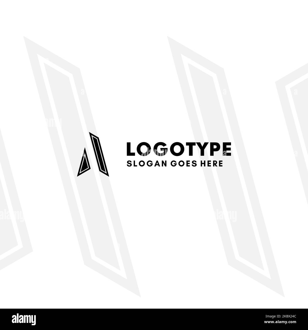 Modern initial AA logo letter simple and creative design concept Stock ...