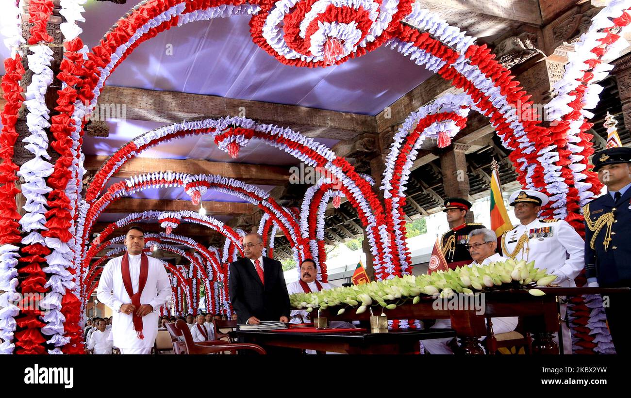 Elder son of prime minister mahinda rajapaksa walks hi-res stock ...