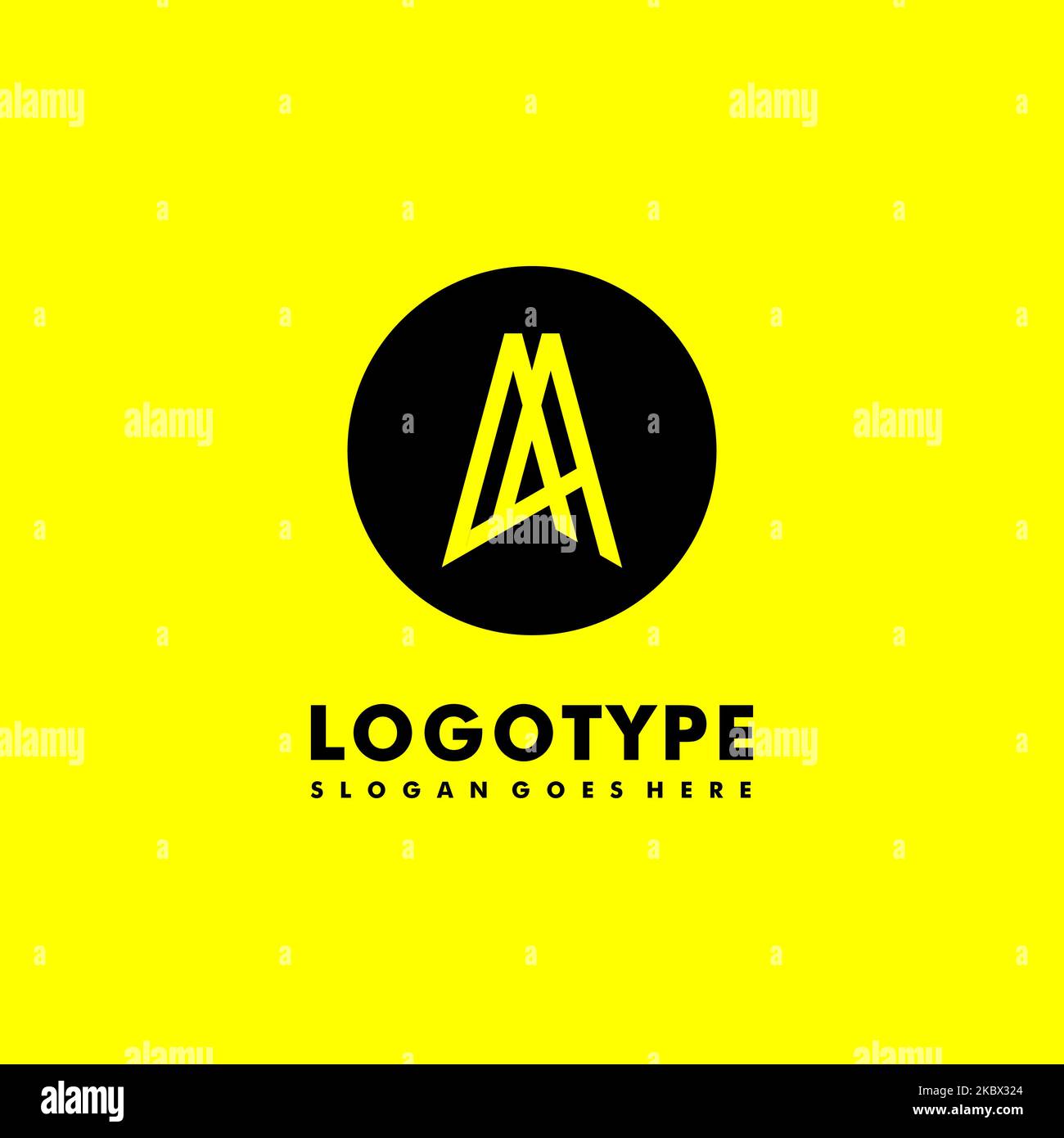 Aa letter design hi-res stock photography and images - Alamy
