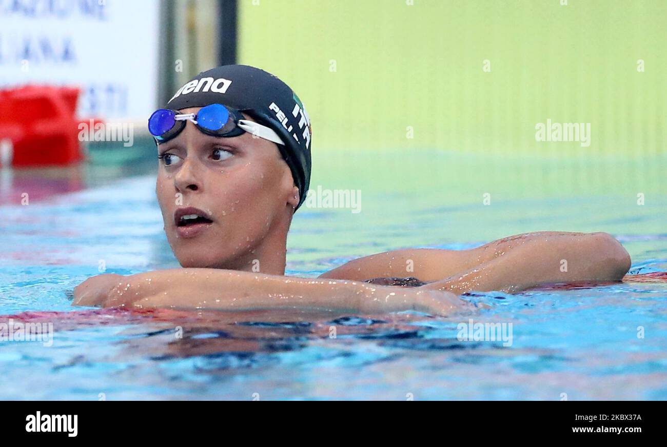 Federica Pellegrini (ITA) competes in women's 100m freestyle during the ...