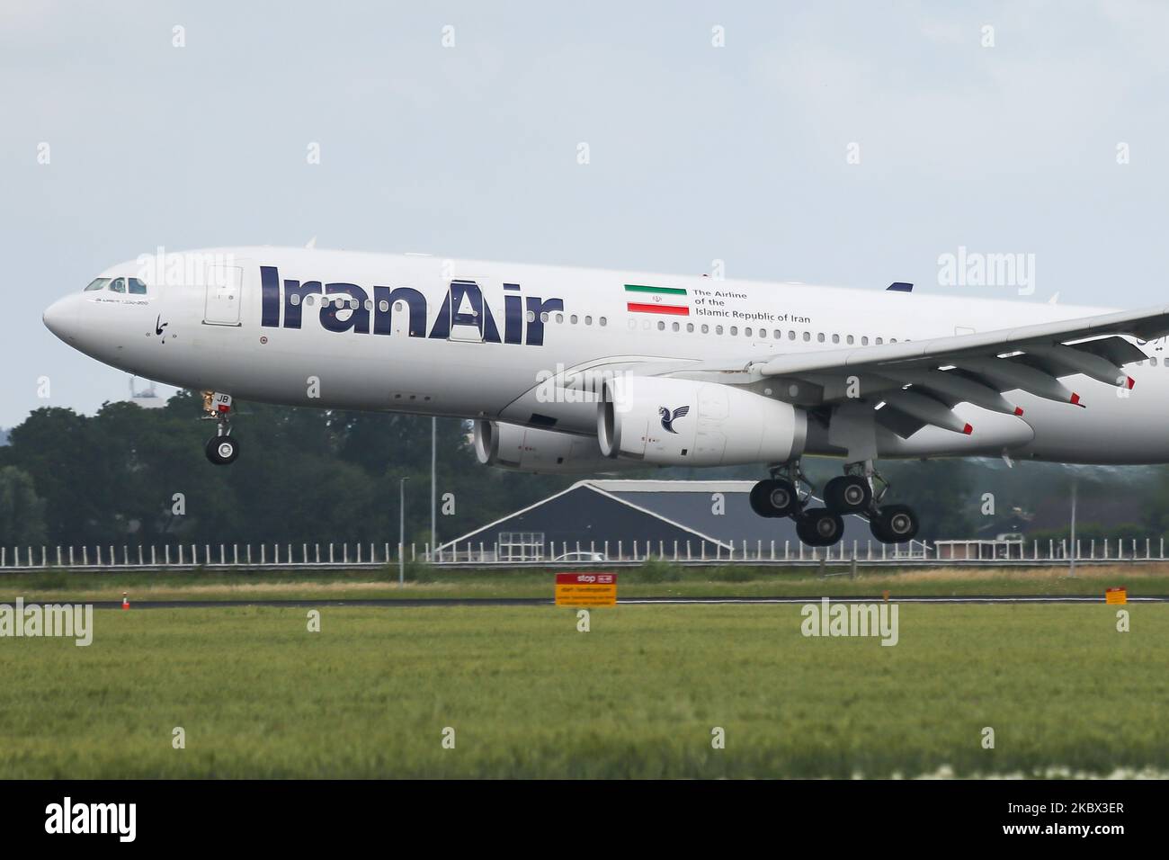 Iran Air Airbus A330 aircraft as seen on final approach flying ...