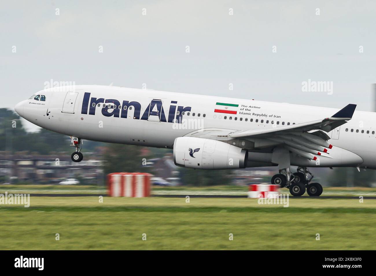 Iran Air Airbus A330 aircraft as seen on final approach flying ...