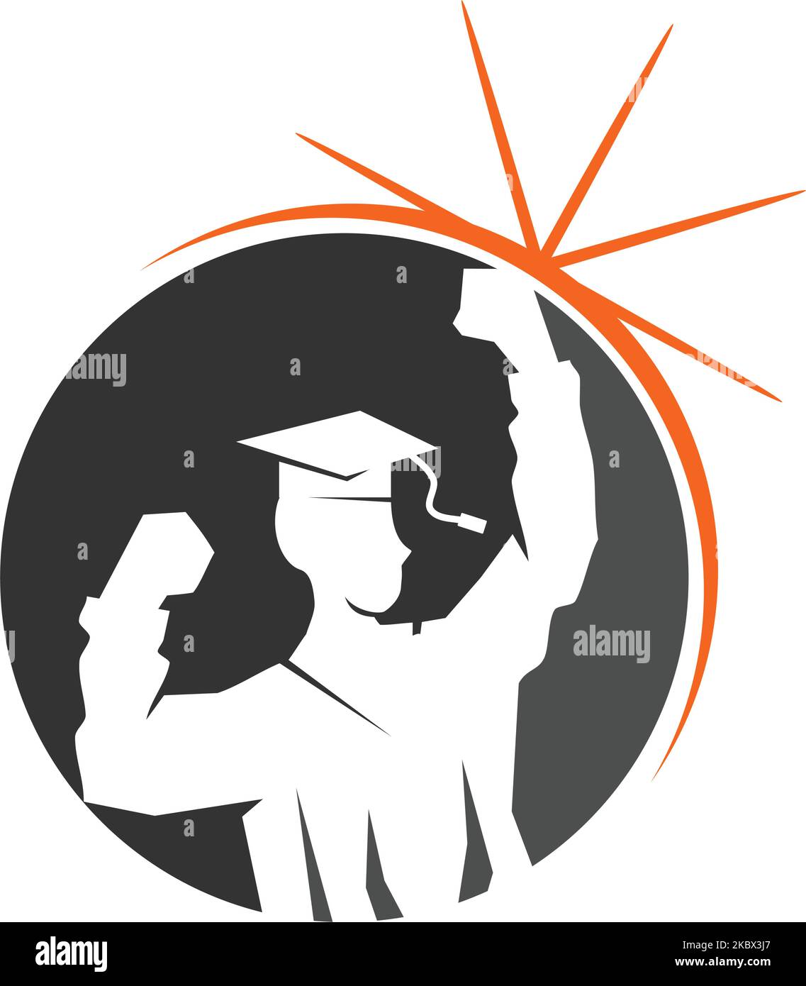 scholar student success logo Icon Illustration Brand Identity Stock ...