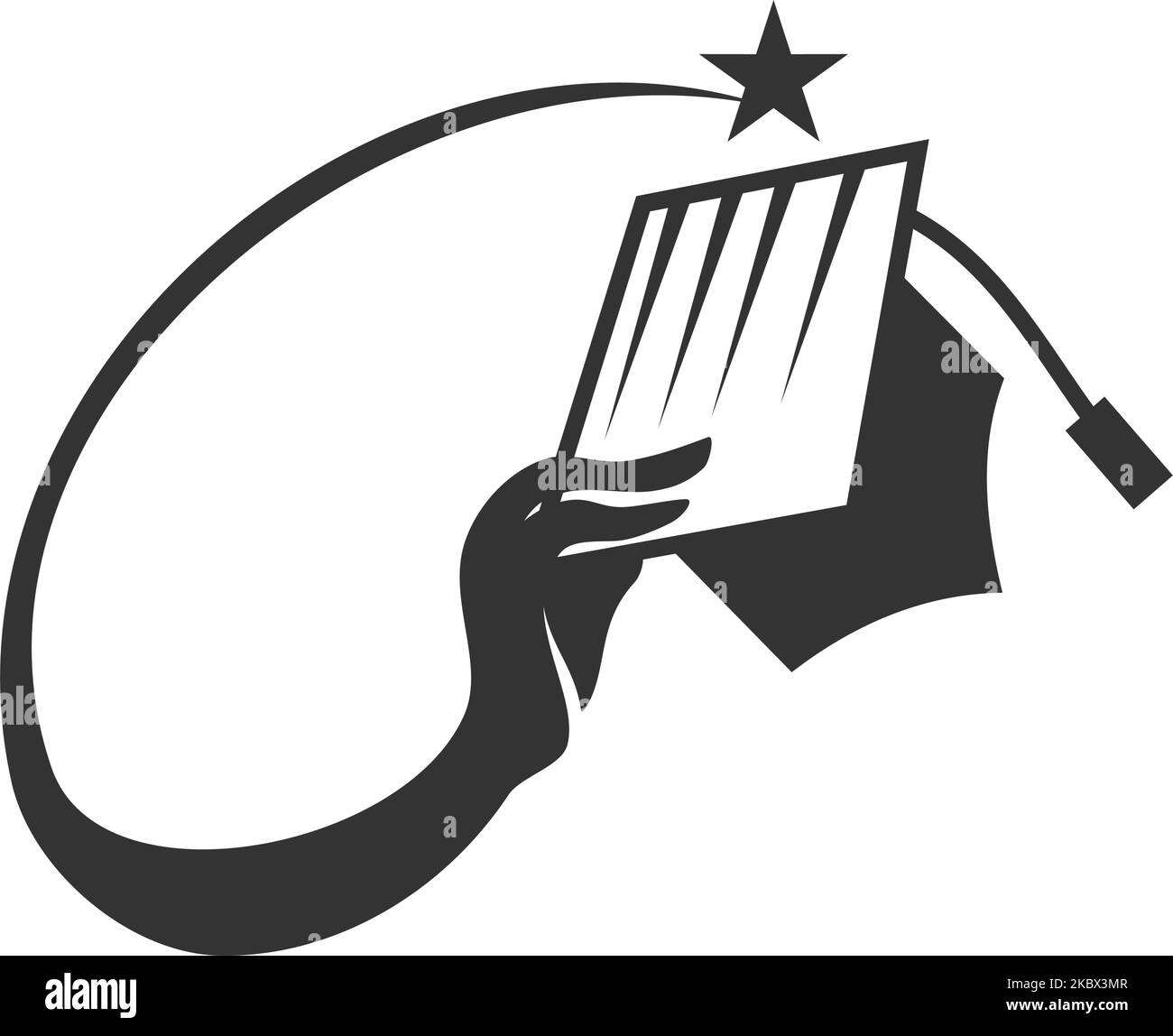 scholar student success logo Icon Illustration Brand Identity Stock ...