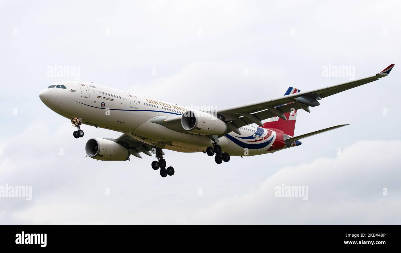ZZ336 Royal Air Force Airbus Voyager KC3 (MADRS48) landing in to RAF ...